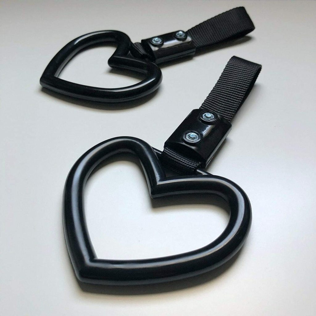 Tsurikawa JDM Ring Charm Japanese Heart and Ring Shaped Subway Handle ...