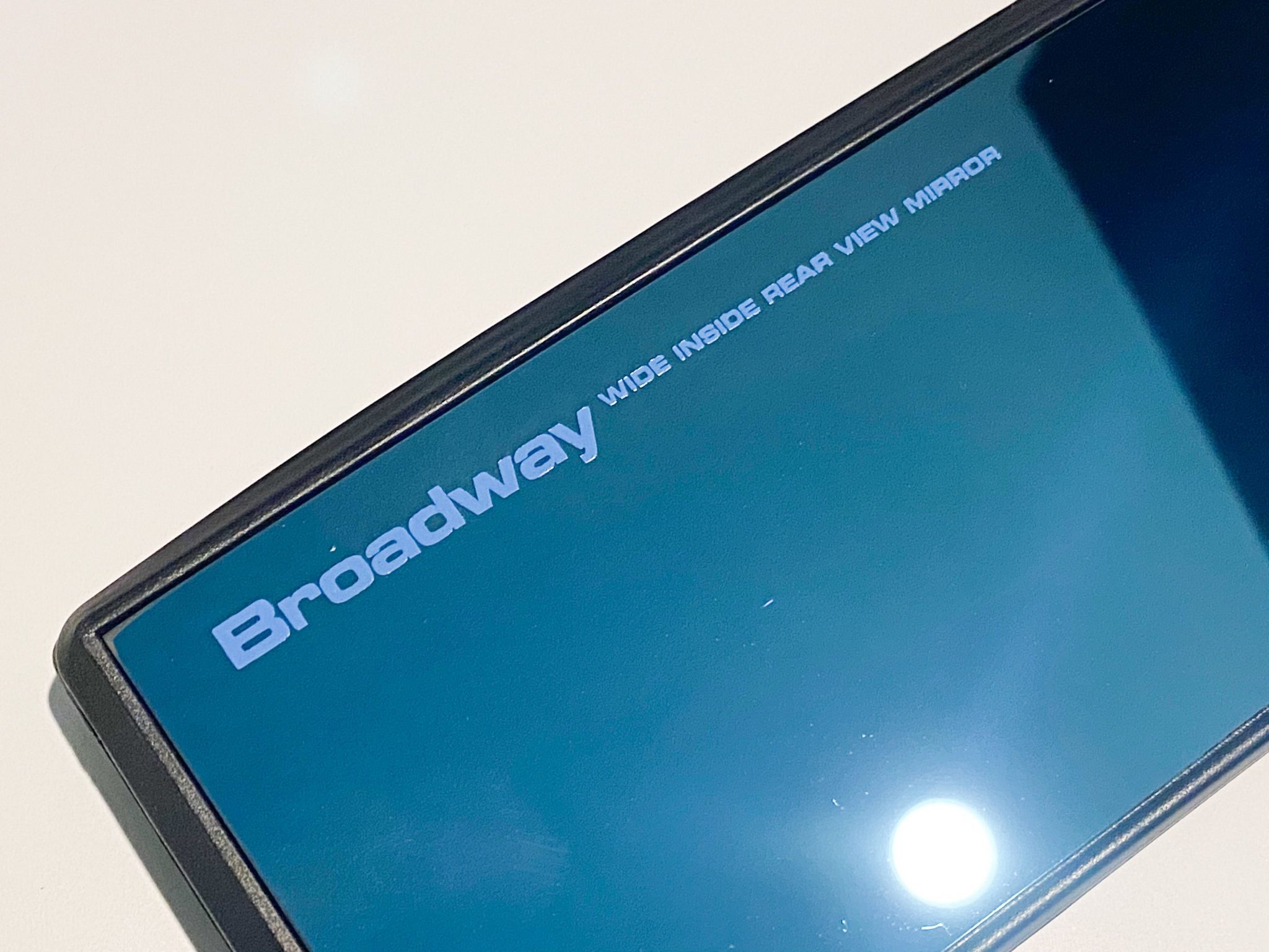 Broadway Anti-Glare Blue Tint 300mm Curved Convex Interior Rearview ...