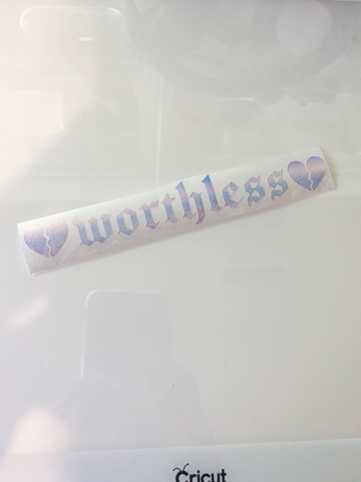 Worthless Broken Heart / Side Mirror Rearview / Holographic, Oil Slick ...