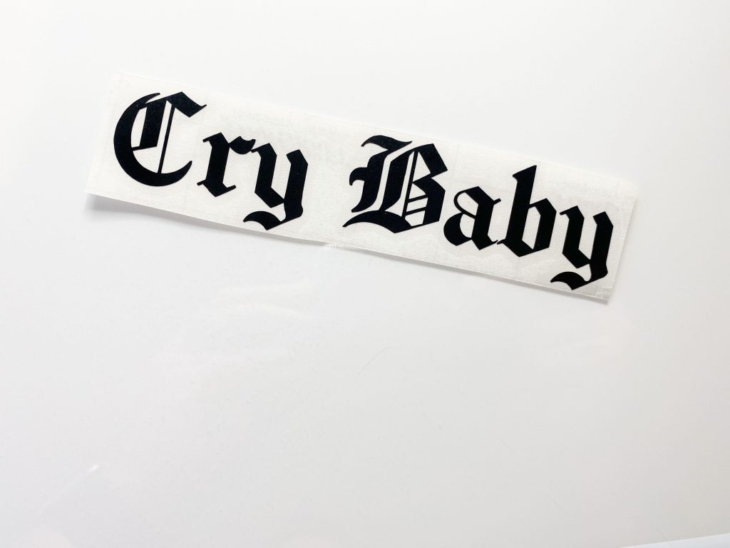 Cry Baby / Holographic, Oil Slick, Pearl, Glitter Car Sticker Decal ...
