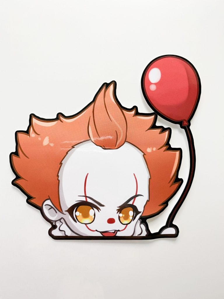 IT - Pennywise Horror Peeker Decal Vinyl Stickers | JDM Stuff