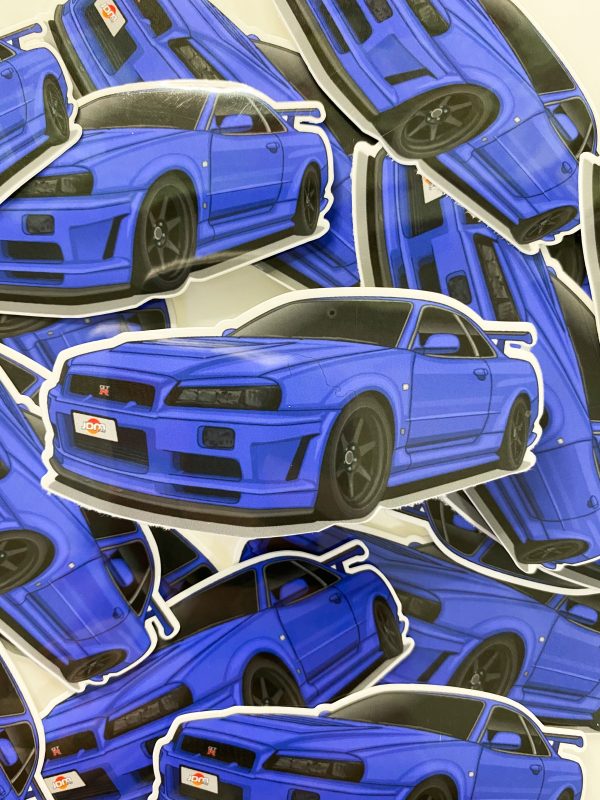 JDM Nissan Skyline GTR R34 Vinyl Stickers – JDM Stuff