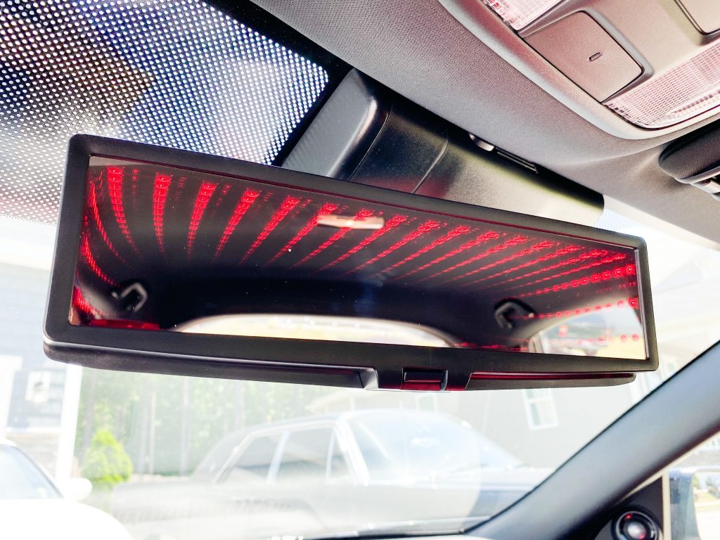 RGB Light Up Color Chasing Infinity Broadway Mirror For JDM Car | JDM Stuff