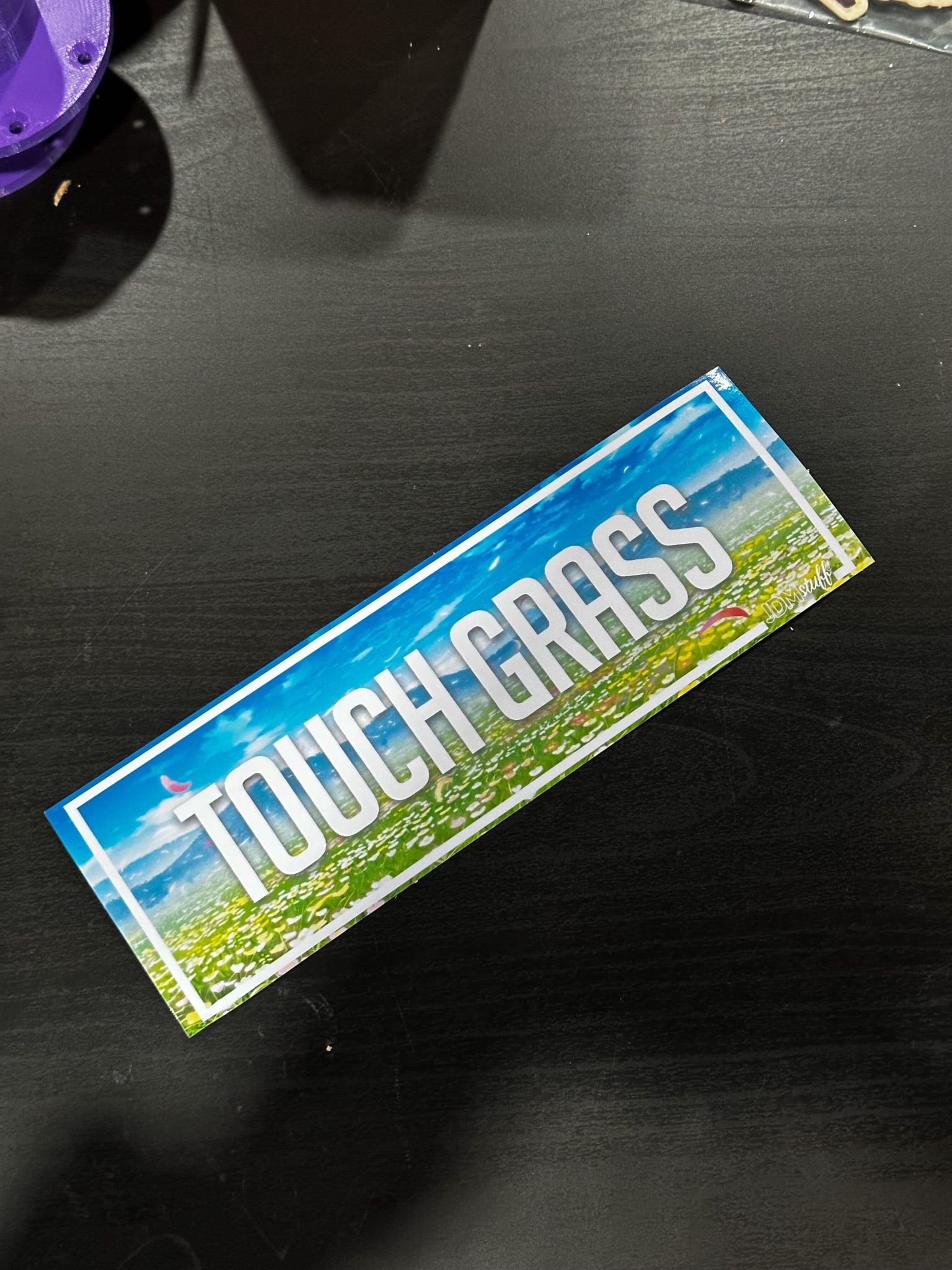 JDM Go Touch Grass Slap Bumper Car Sticker Decal | JDM Stuff
